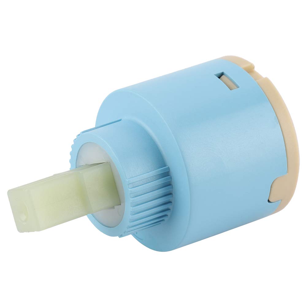 Tbest Ceramic Cartridge for Fapully Faucet,Ceramic Cartridge,35Mm Ceramic Cartridge Faucet 35Mm Ceramic Cartridge Water Mixer Tap Inner Control Faucet Valve Abs Blue Practical(35mm Diameter)