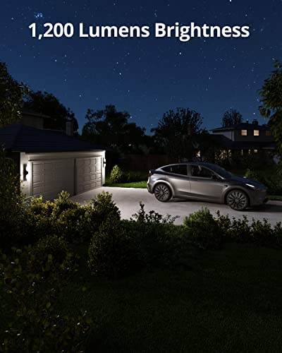 eufy Security S100 Wired Wall Light Cam,Security Camera Outdoor,2K Camera with 1200-Lumen Light,Color Night Vision,Motion Activated Light, AI Detection,IP65 Waterproof,Floodlight Camera(Renewed)