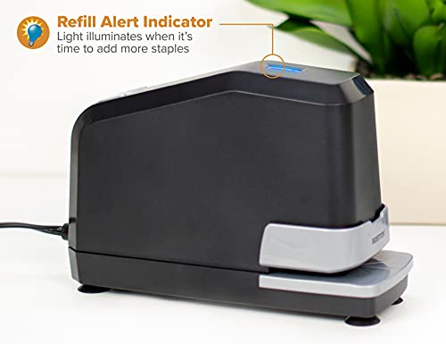 Bostitch Office Impulse Heavy Duty Electric Stapler Value Pack, 45 Sheet Capacity, Includes 5,000 Staples & Staple Remover, No-Jam, Faster Stapling, Black