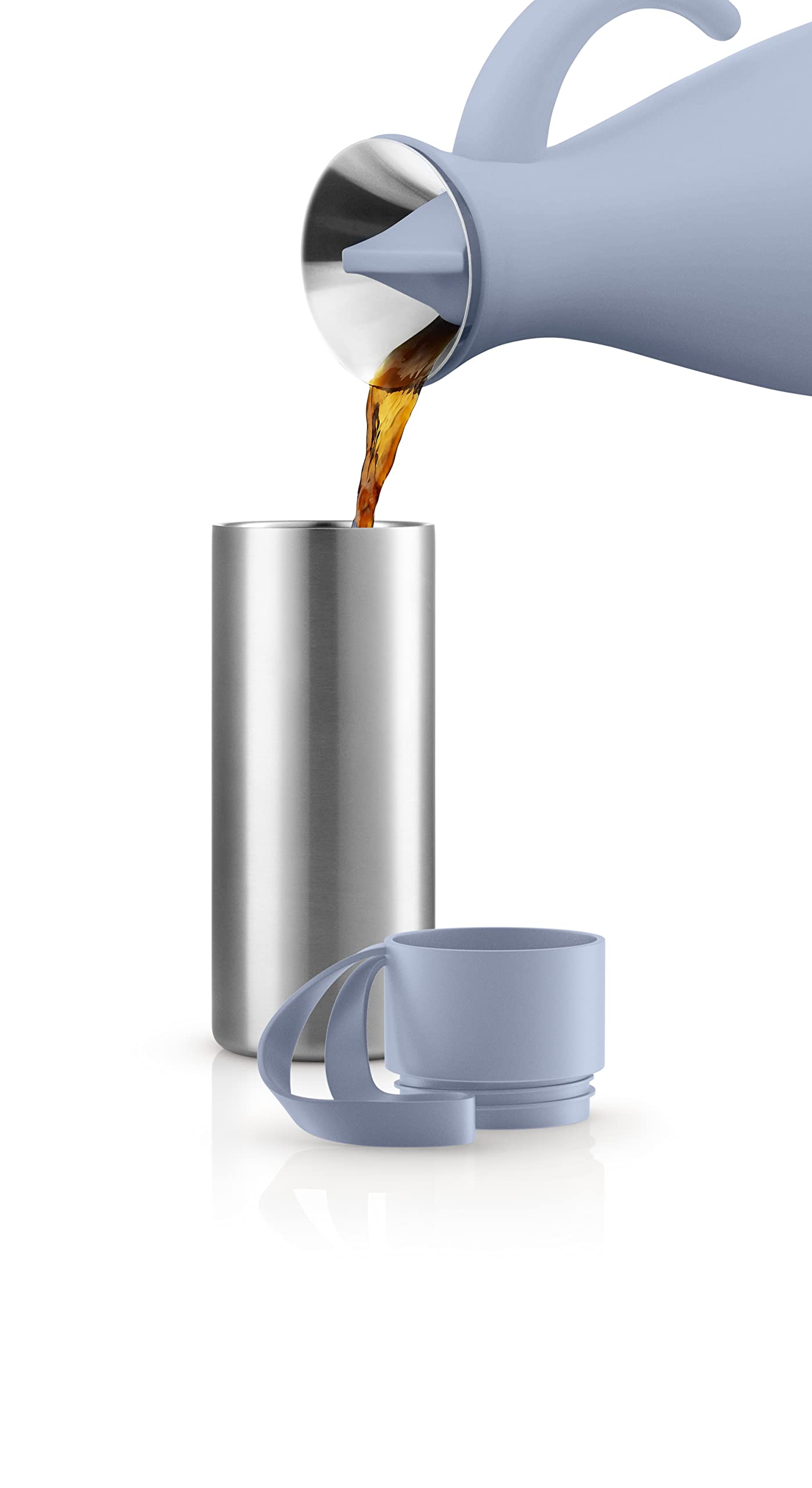 Eva Solo | To Go Cup 12oz | Double walled thermo cup with vacuum | Danish Design, Functionality & Quality | Blue sky