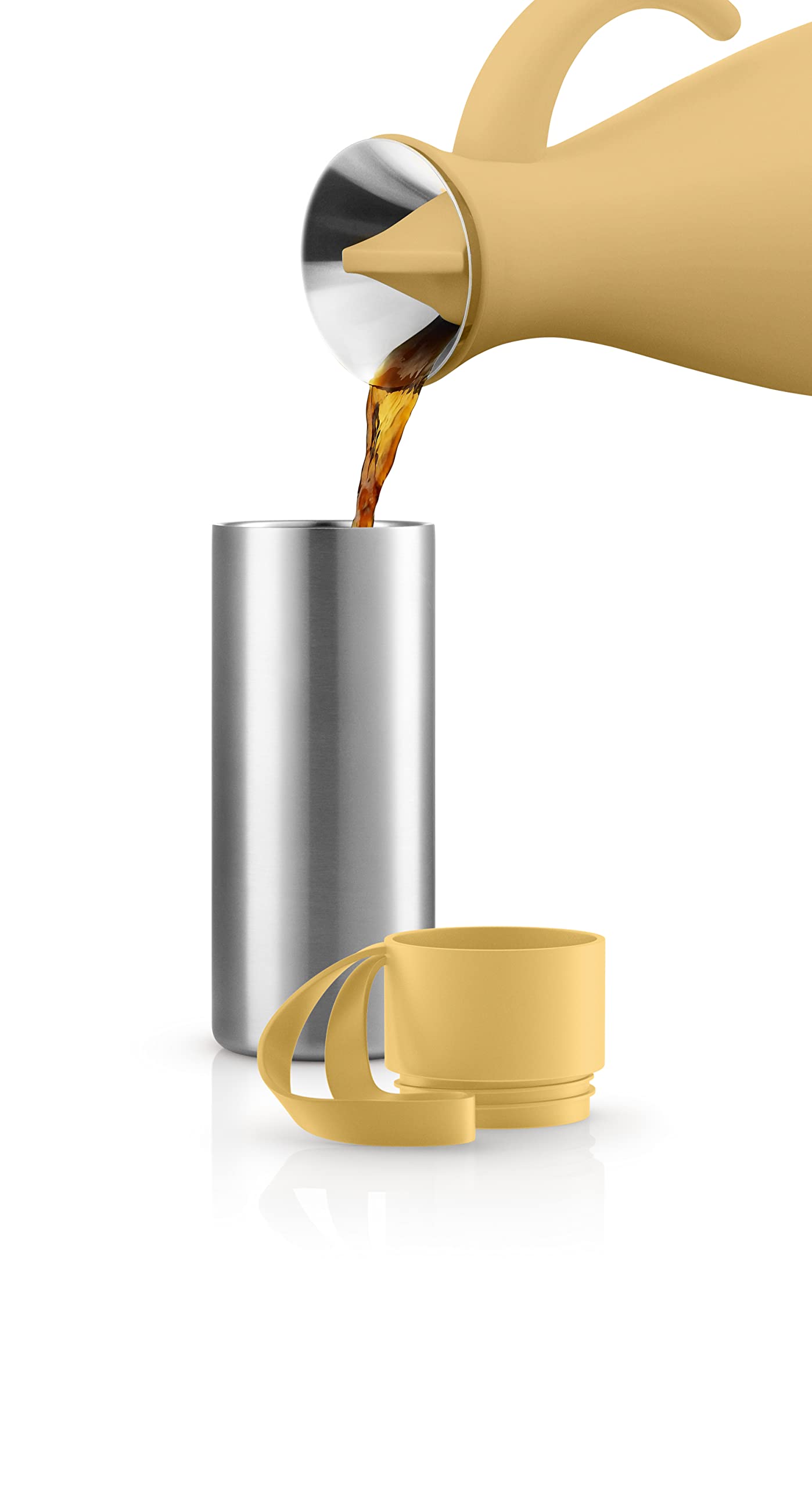 Eva Solo | To Go Cup 12oz | Double walled thermo cup with vacuum | Danish Design, Functionality & Quality | Golden sand