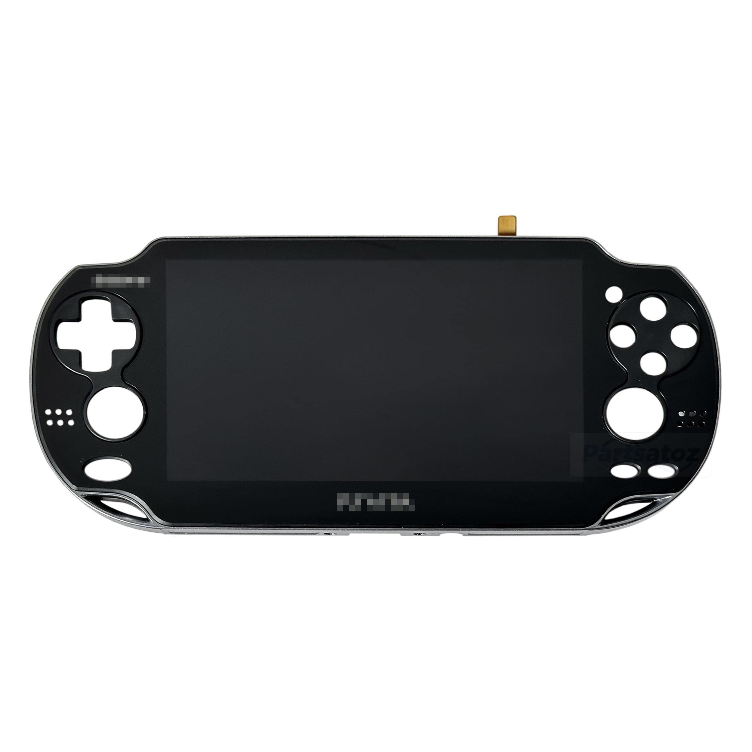 Partsatoz Black LCD Display Touch Screen Digitizer Glass Assembly with Bezel Replacement for PlayStation PS Vita PSV 1000 1001 PCH-1001 PCH-1101