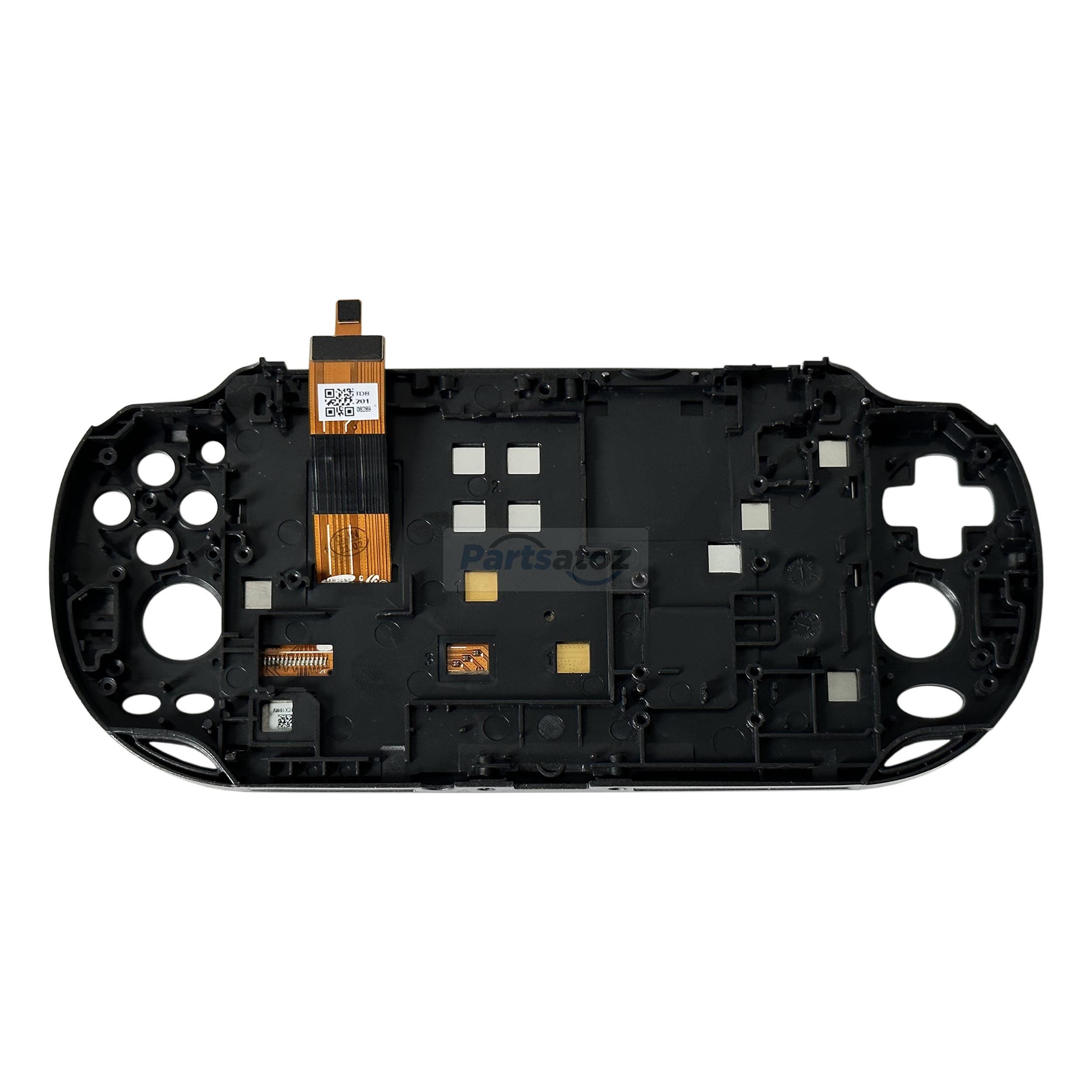 Partsatoz Black LCD Display Touch Screen Digitizer Glass Assembly with Bezel Replacement for PlayStation PS Vita PSV 1000 1001 PCH-1001 PCH-1101