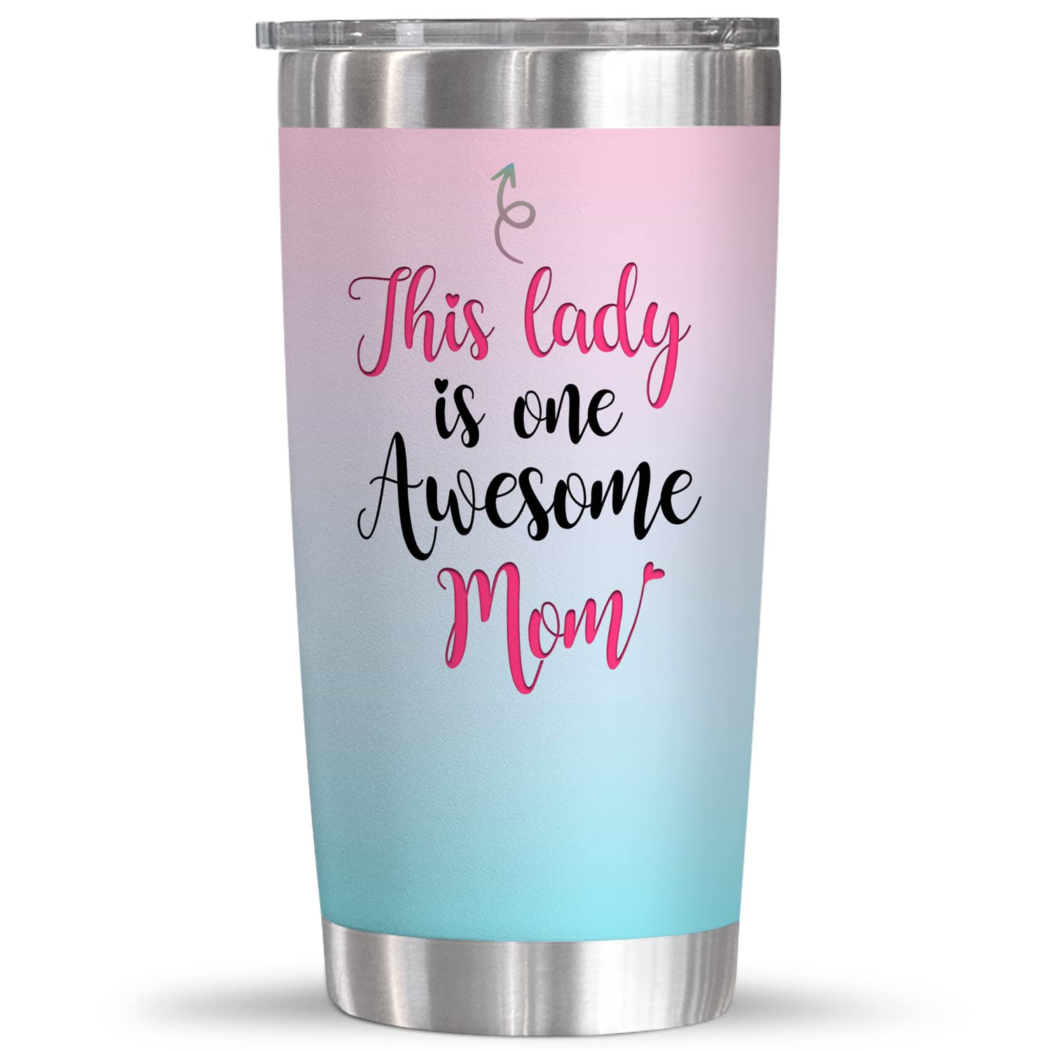 OASSIE Mothers Day Gifts for Mom from Daughter Son Kids - 20 oz Stainless Steel Insulated Coffee Tumbler with Lid - Mother's Day Birthday Gifts for Mom Mama Stepmom Mother in Law, Presents for Women