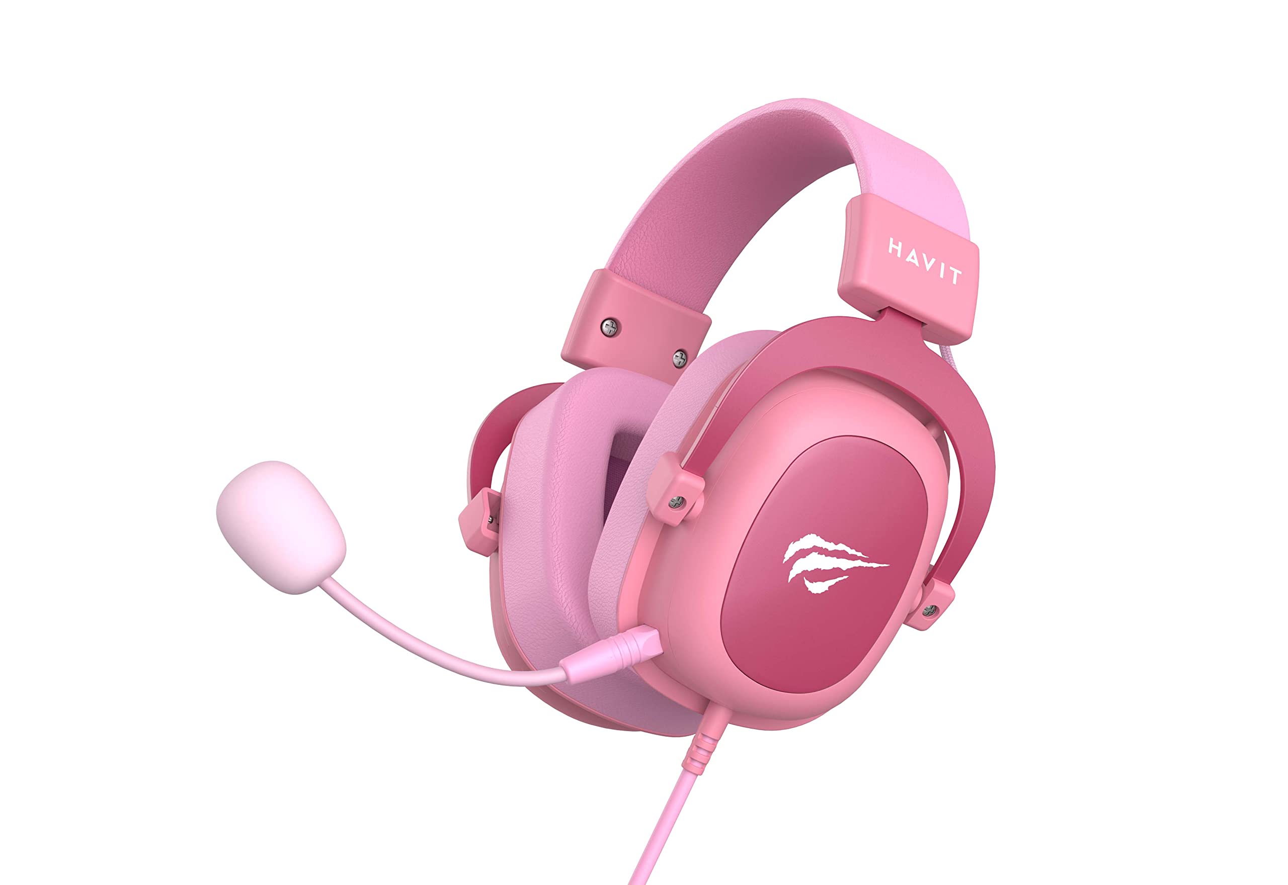 havit HV-H2002d Pink Gaming Headset Headset with Microphone, Speaker 53mm, Plug 3, 5mm: Compatible with XBOX ONE and PS4, HAVIT, HV-H2002d Pink