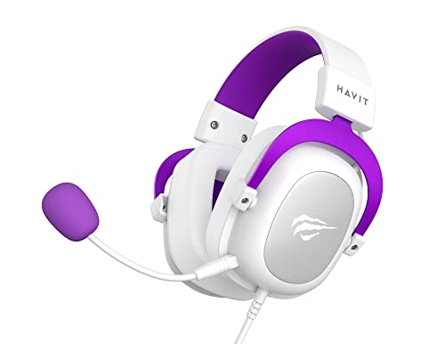 Havit H2002d Gaming Headsets for PS4,PC, 50MM Drivers Surround Sound PS5 Headset with Mic Gaming Headphones with Mic Durable Aluminum Frame