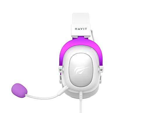 Havit H2002d Gaming Headsets for PS4,PC, 50MM Drivers Surround Sound PS5 Headset with Mic Gaming Headphones with Mic Durable Aluminum Frame