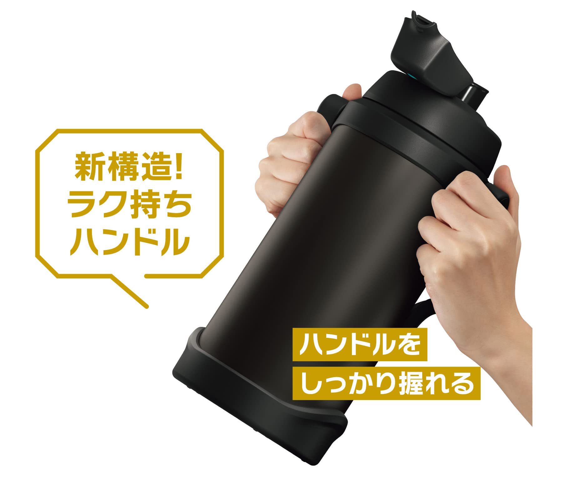 Thermos FJQ-2000 BK Vacuum Insulated Sports Jug, 6.6 gal (2 L) Black
