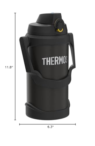 Thermos FJQ-2000 BK Vacuum Insulated Sports Jug, 6.6 gal (2 L) Black