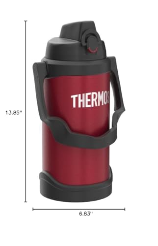 Thermos FJQ-3000 R Vacuum Insulated Sports Jug, 1.3 gal (3 L) Red