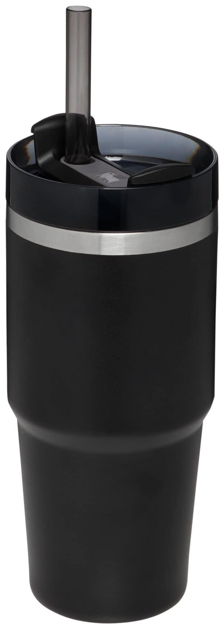 Stanley Quencher H2.0 Tumbler with Straw 14 oz | Flowstate 3-Position Lid | Cup Holder Compatible for Travel | Insulated Stainless Steel Cup | BPA-Free | Black