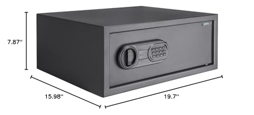 Barska 1.2 Cu. Ft Digital Keypad Safe β LED Interior Light, Extra-Wide for Laptops, Silent Mode, Steel Security Safe
