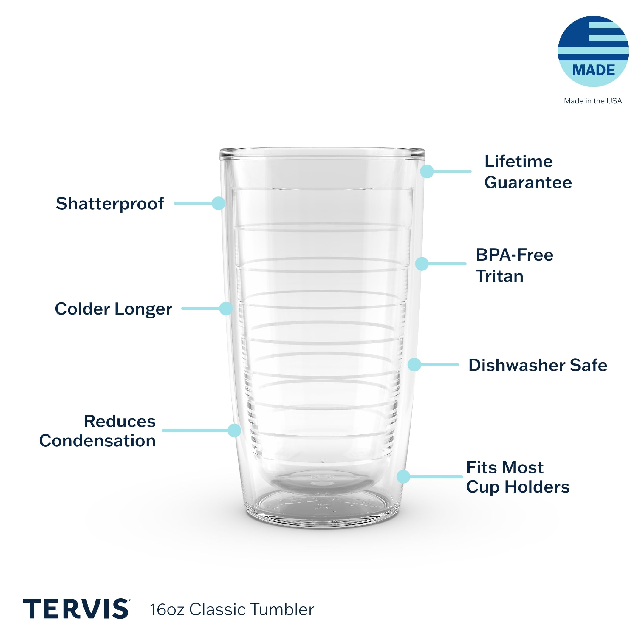 Tervis Tropical Hibiscus Collection Made in USA Double Walled Insulated Tumbler Cup Keeps Drinks Cold & Hot, 16oz 4pk, Assorted Island Hibiscus - No Lid