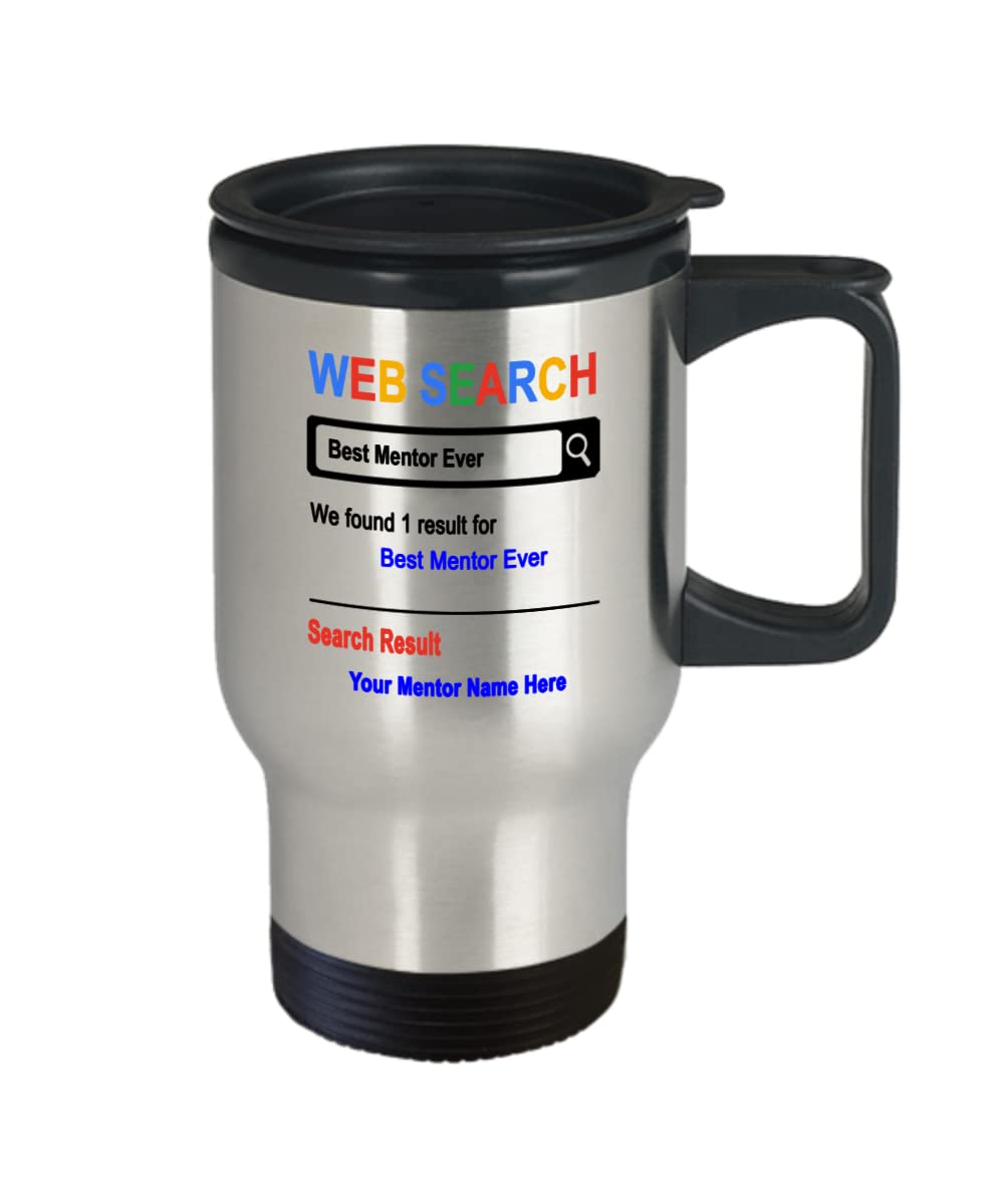 SpreadPassion Personalized Mentor Travel Mug, Custom Mentor Mug, Custom Mentor Insulated Tumbler, Custom gift for Mentor, Mentor Coffee Travel Mug, Custom Mentor