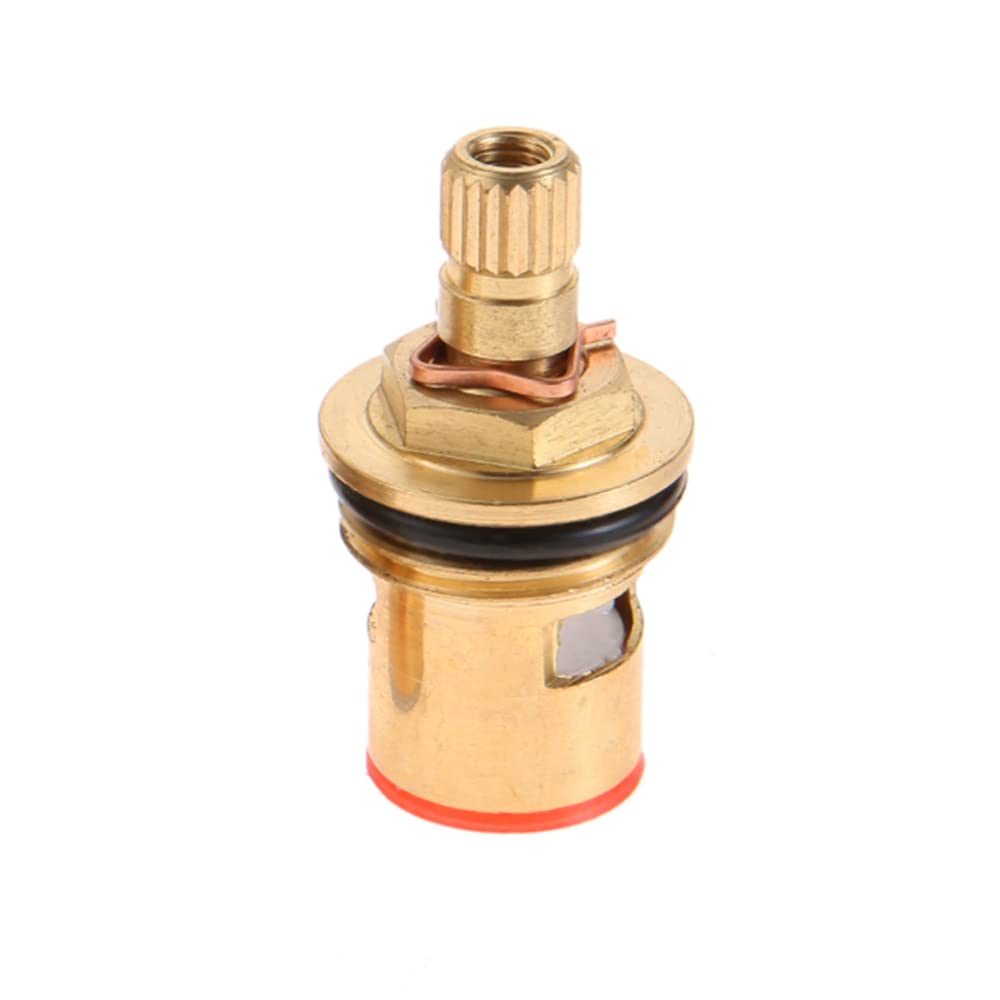 Faucet Ceramic Stem Cartridge Valve, G1/2" Brass Tap Ceramic Disc Cartridge Replacement for Bothroom Kitchen (Type A1- H44mm)