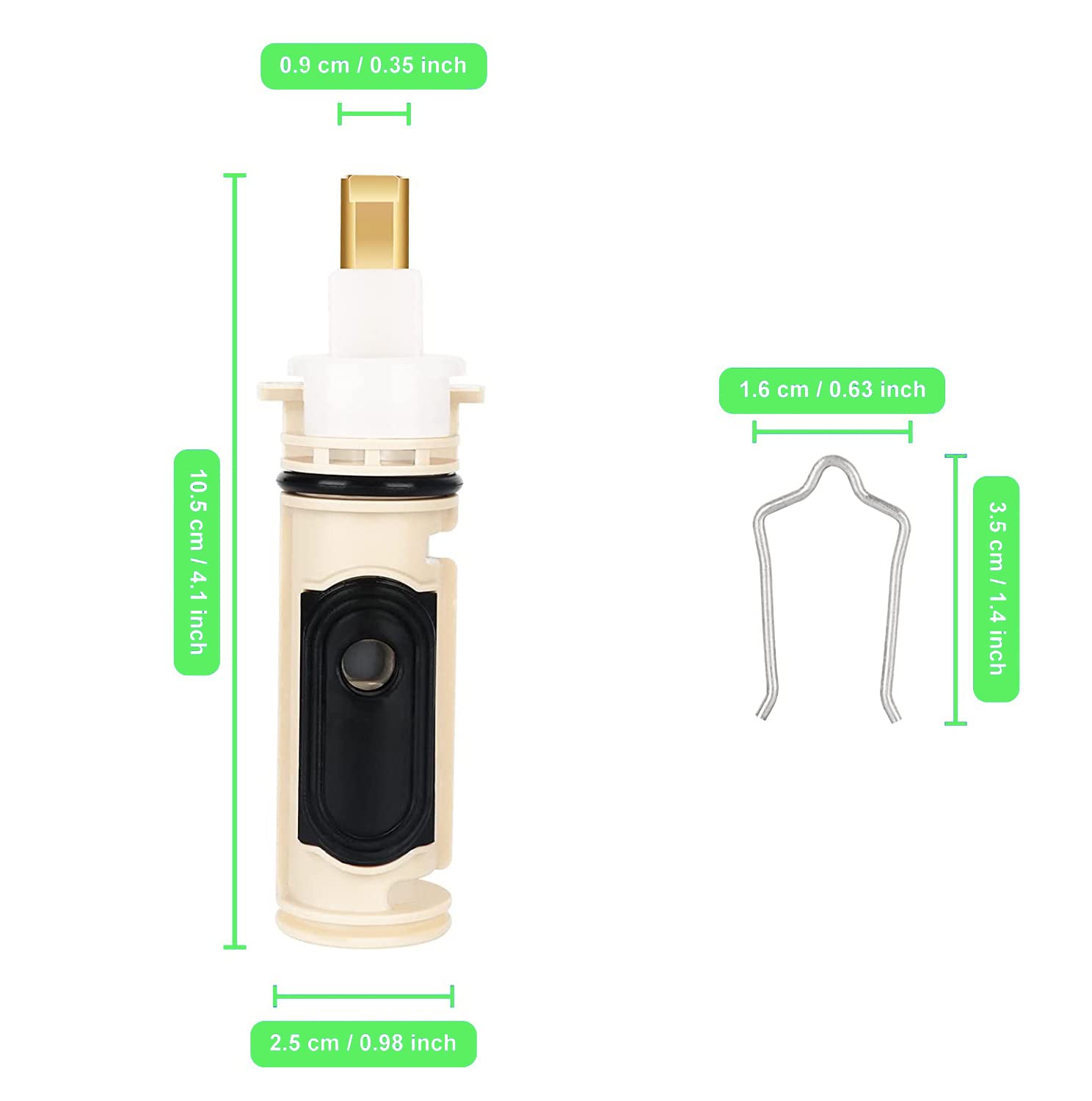 QLXAQLX 1222 Replacement Cartridge Compatible with moen 1222 Shower Valve Cartridge, 1222 Replacement Cartridge Compatible with moen Posi-Temp Faucets And Tub Shower