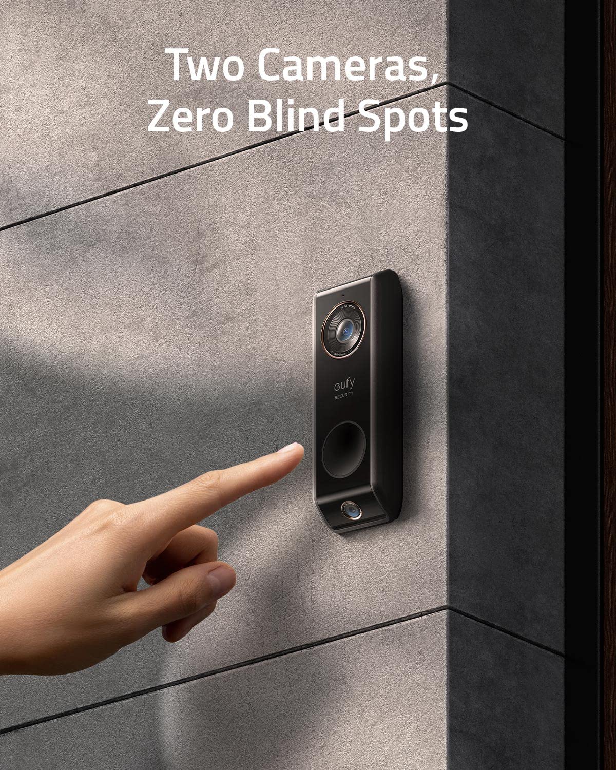 eufy Security Video Doorbell (Wired) S330 with Chime, Dual Cam,Delivery Guard,Security Camera,2K with HDR, No Monthly Fee, 16-24V, 30VA, homebase NOT Supported,Motion Only Alert(Renewed)