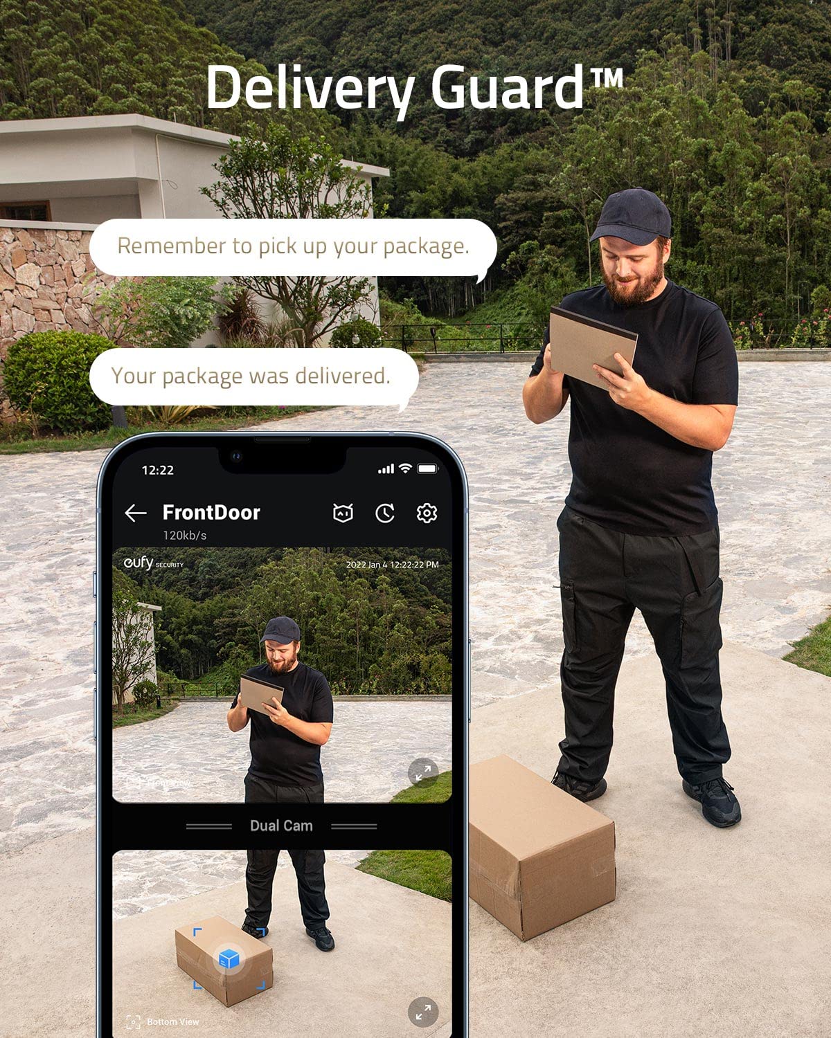 eufy Security Video Doorbell (Wired) S330 with Chime, Dual Cam,Delivery Guard,Security Camera,2K with HDR, No Monthly Fee, 16-24V, 30VA, homebase NOT Supported,Motion Only Alert(Renewed)