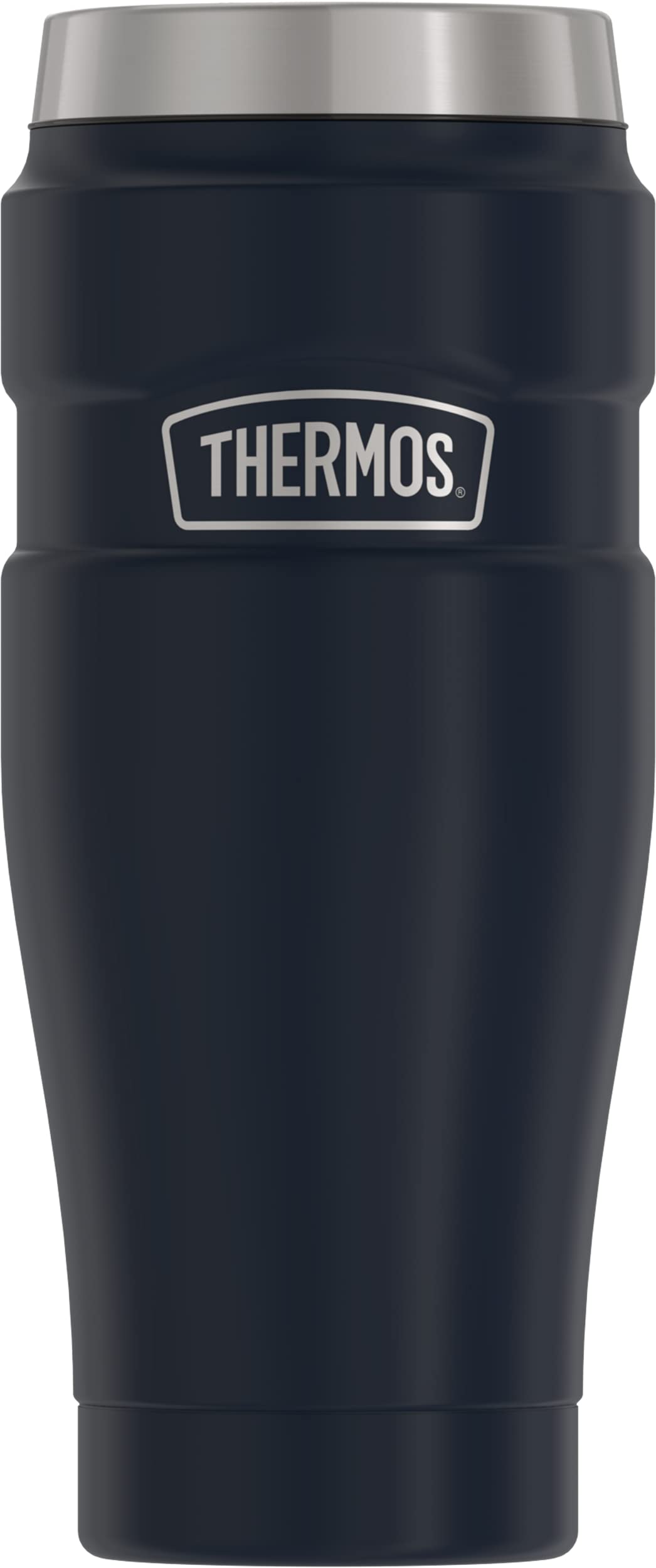 THERMOS Stainless King Vacuum-Insulated Travel Mug (16 Ounce) and Tumbler (16 Ounce) Bundle, Midnight Blue
