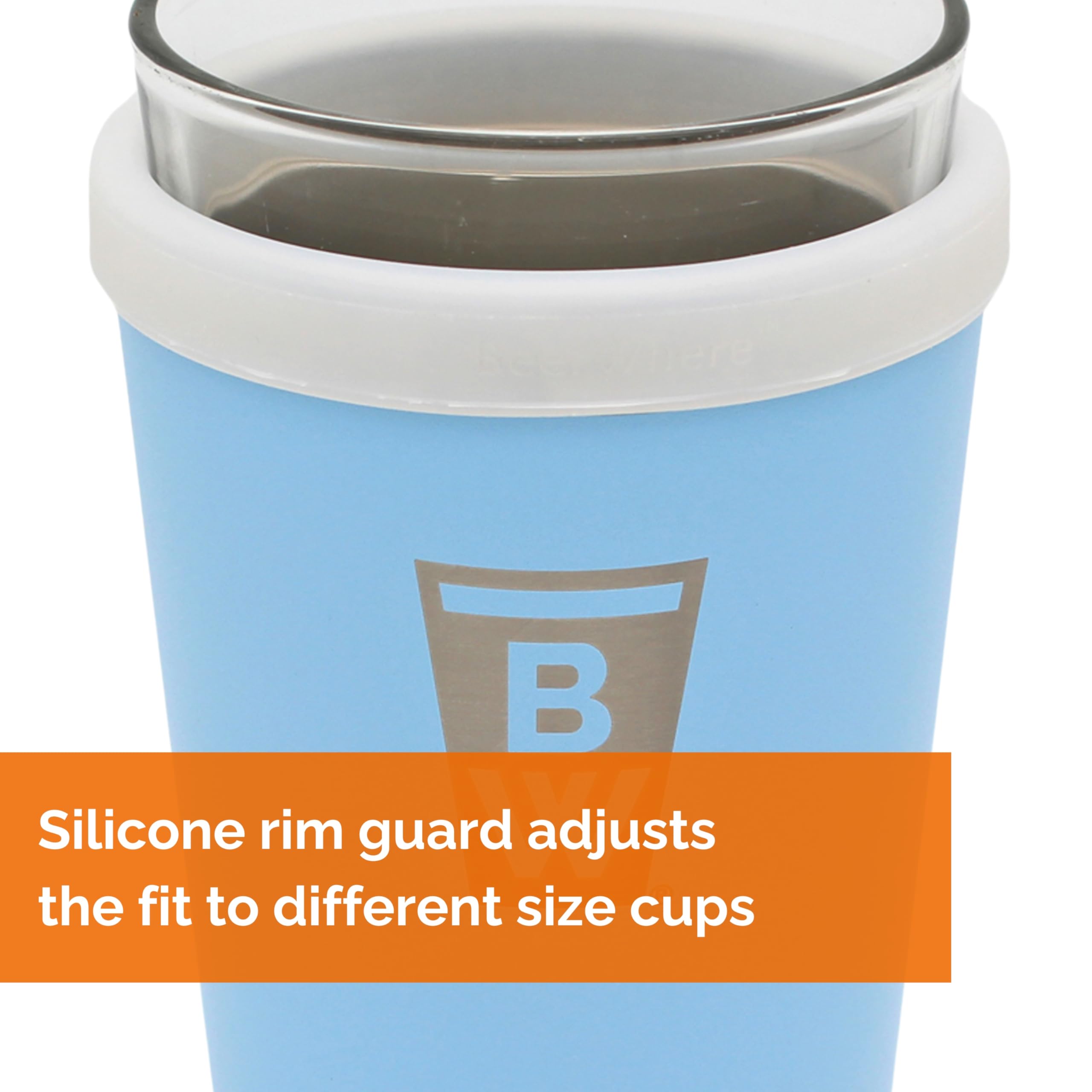 6PINT 20 oz. Imperial Pint Tumbler | Pint Glass Cooler | Cooler for 12 oz. to 24 oz. Plastic Cups | Premium Vacuum-Insulated Stainless Steel (Light Blue)