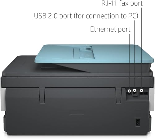 HP OfficeJet Pro 8028e All in One Wireless Printer Scanner Copier Fax Inkjet Print 2.7 Inch Touchscreen 2 Months of Instant Ink 20 ppm Black 10 ppm Color Home Office Use (Renewed)