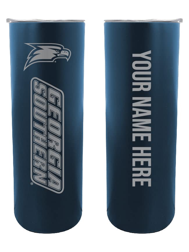 Georgia Southern Eagles 20 oz Custom Insulated Stainless Steel Skinny Tumbler Navy Officially Licensed Collegiate Product
