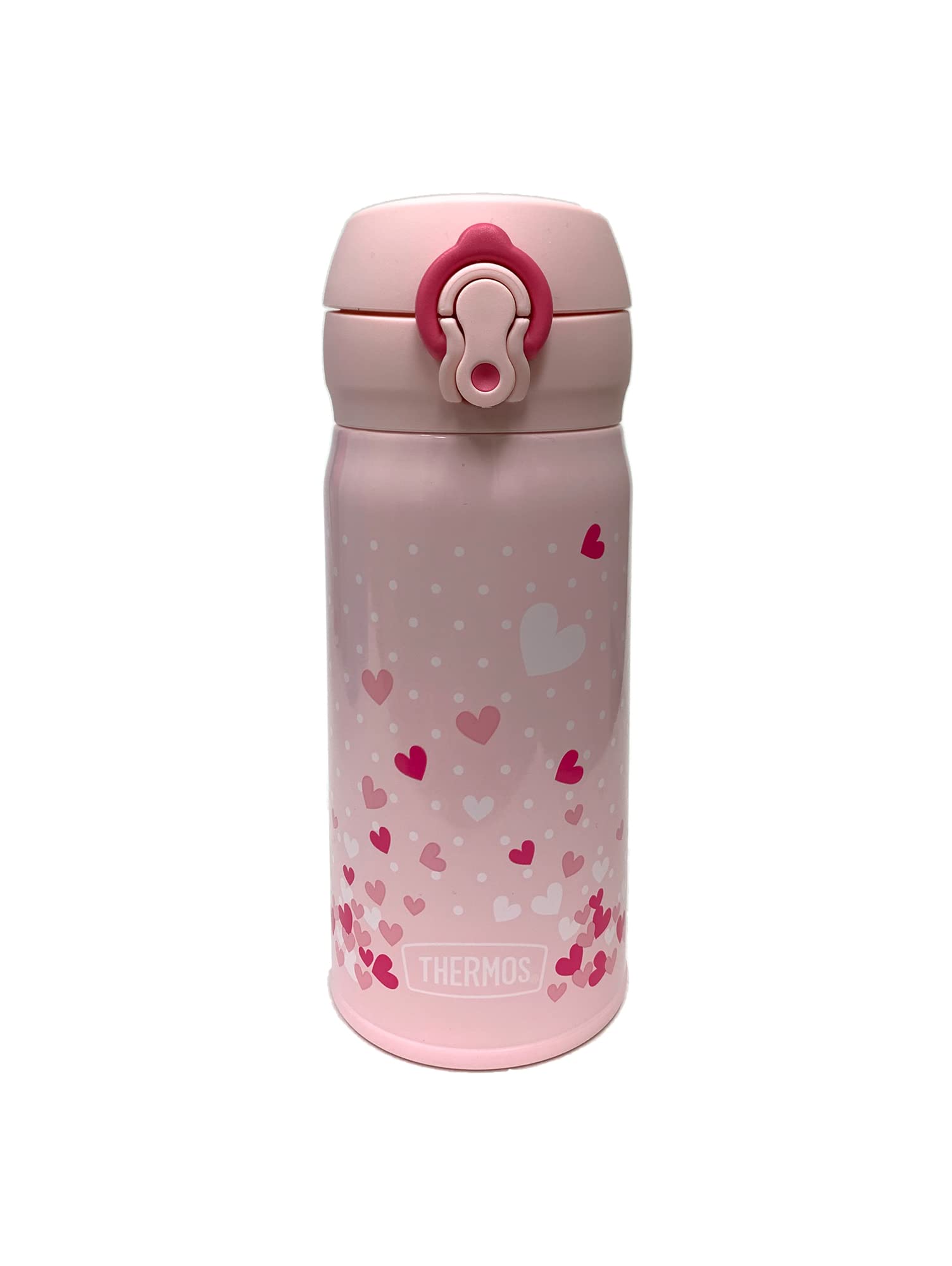 THERMOS 12 Ounce Stainless Steel Direct Drink Bottle, Hearts