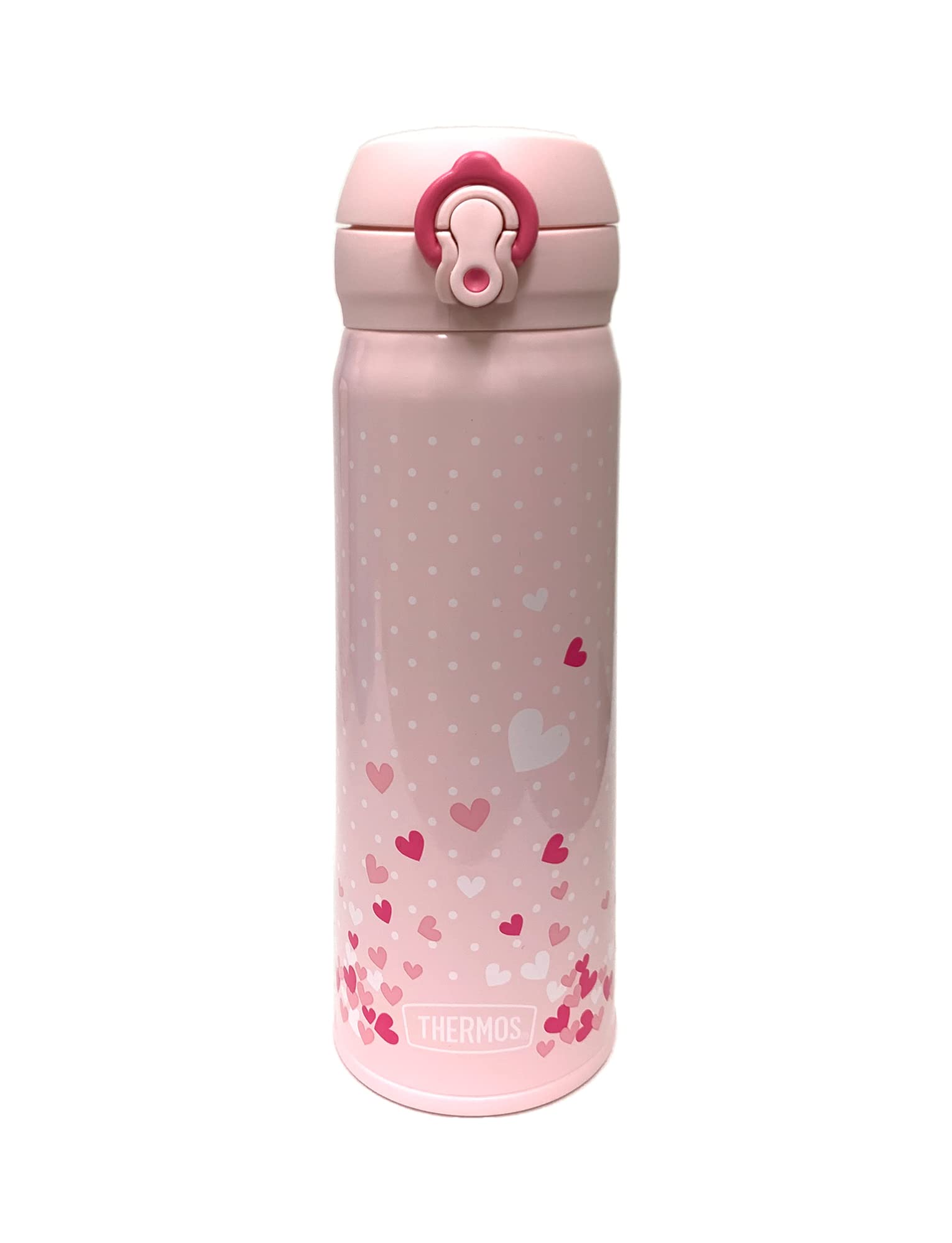 THERMOS 16 Ounce Stainless Steel Direct Drink Bottle, Hearts