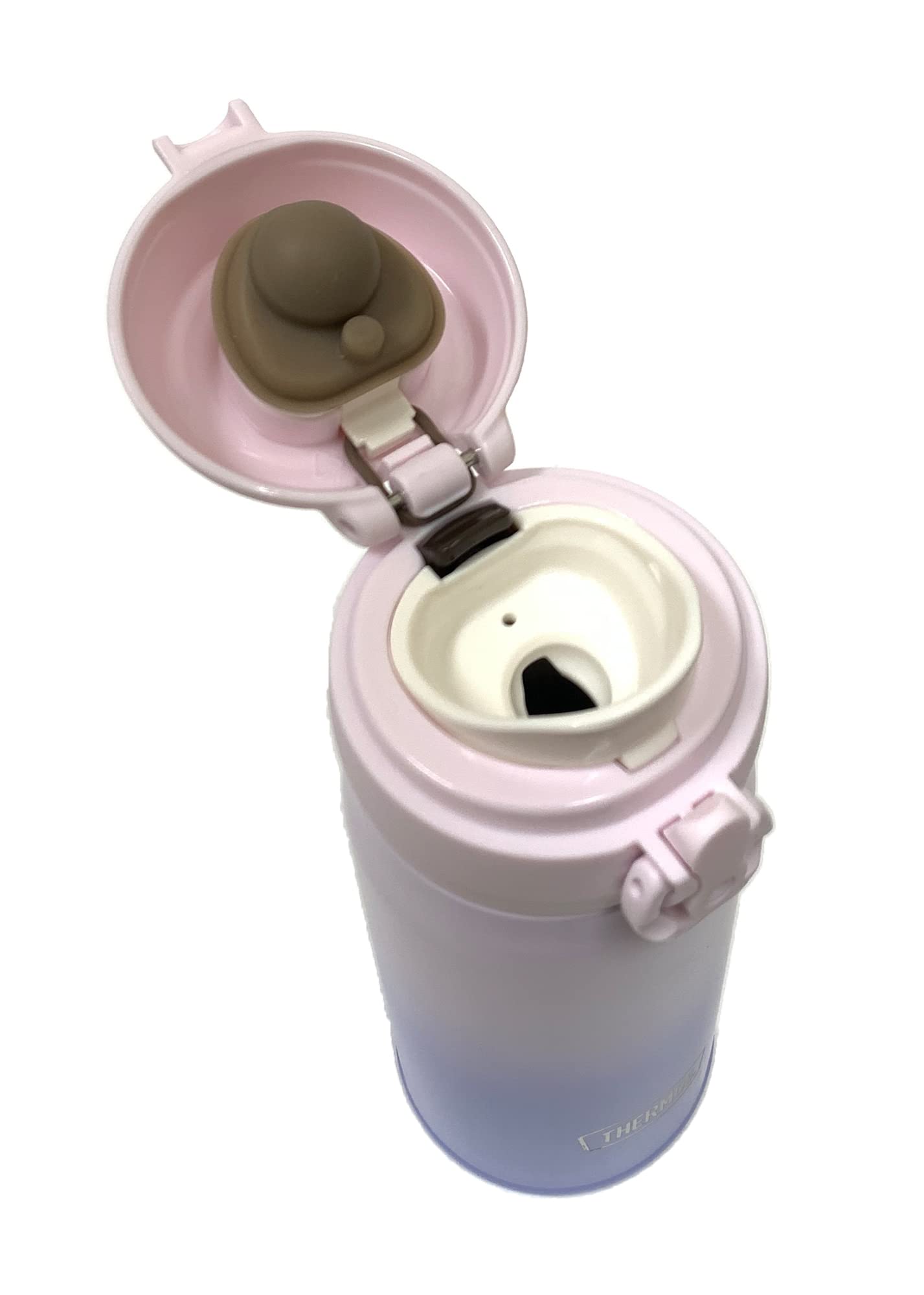 THERMOS 12 Ounce Stainless Steel Direct Drink Bottle, Ombre Pink/Purple