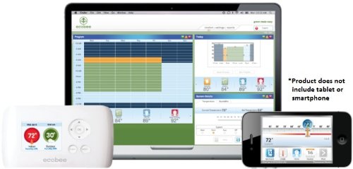 ecobee EB-EMSSi-01 2 Heat 2 Cool Energy Management System Busness/Commercial Thermostat, Full Color NON-Touch Screen, Internet Enabled (Renewed)
