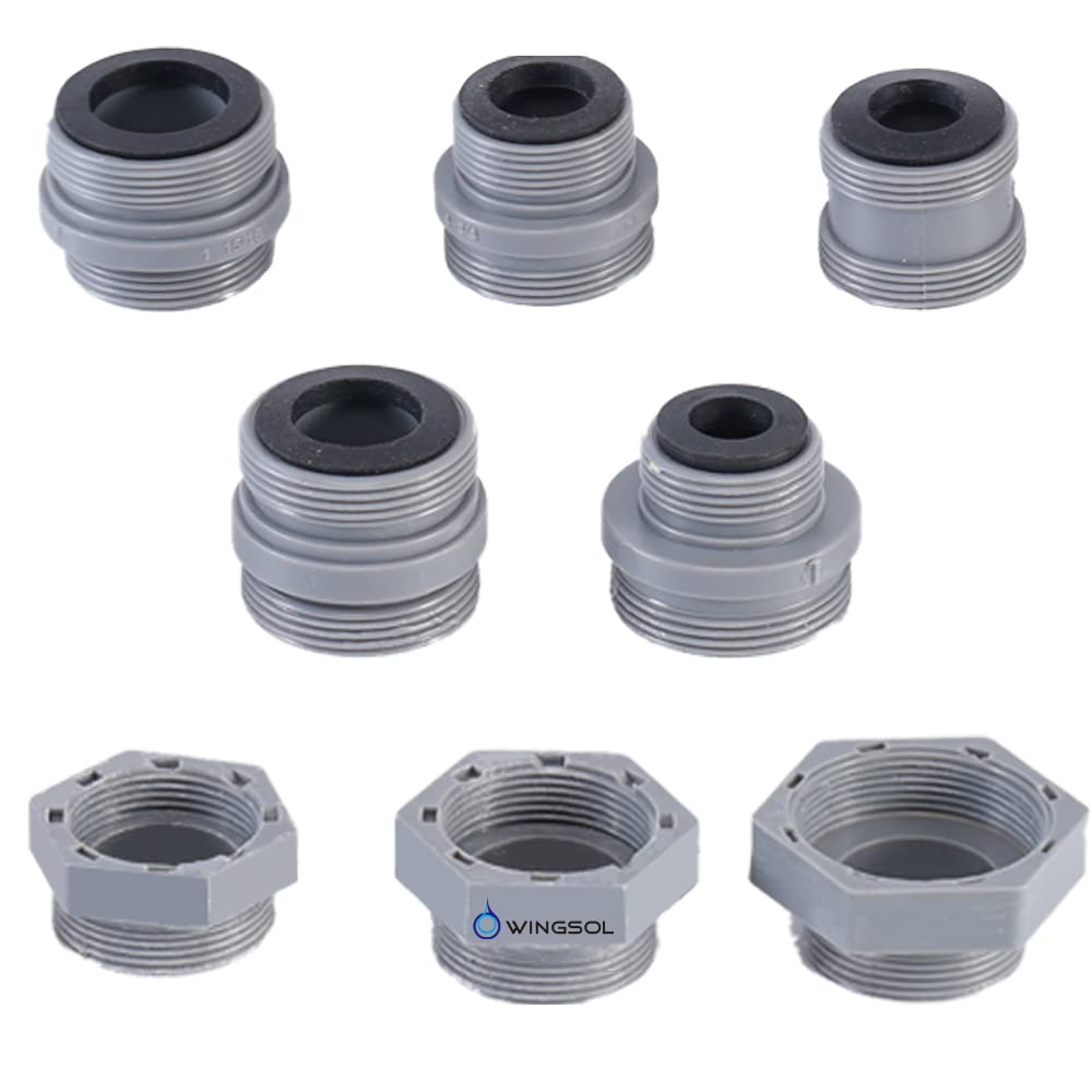 WINGSOL WINGSOL Faucet Adapter Kits for Kitchen Bathroom Faucet Male Female Faucet Mount Filter Garden Hose Bathtub Aerator Diverter Water Filter Accessories 8PCS