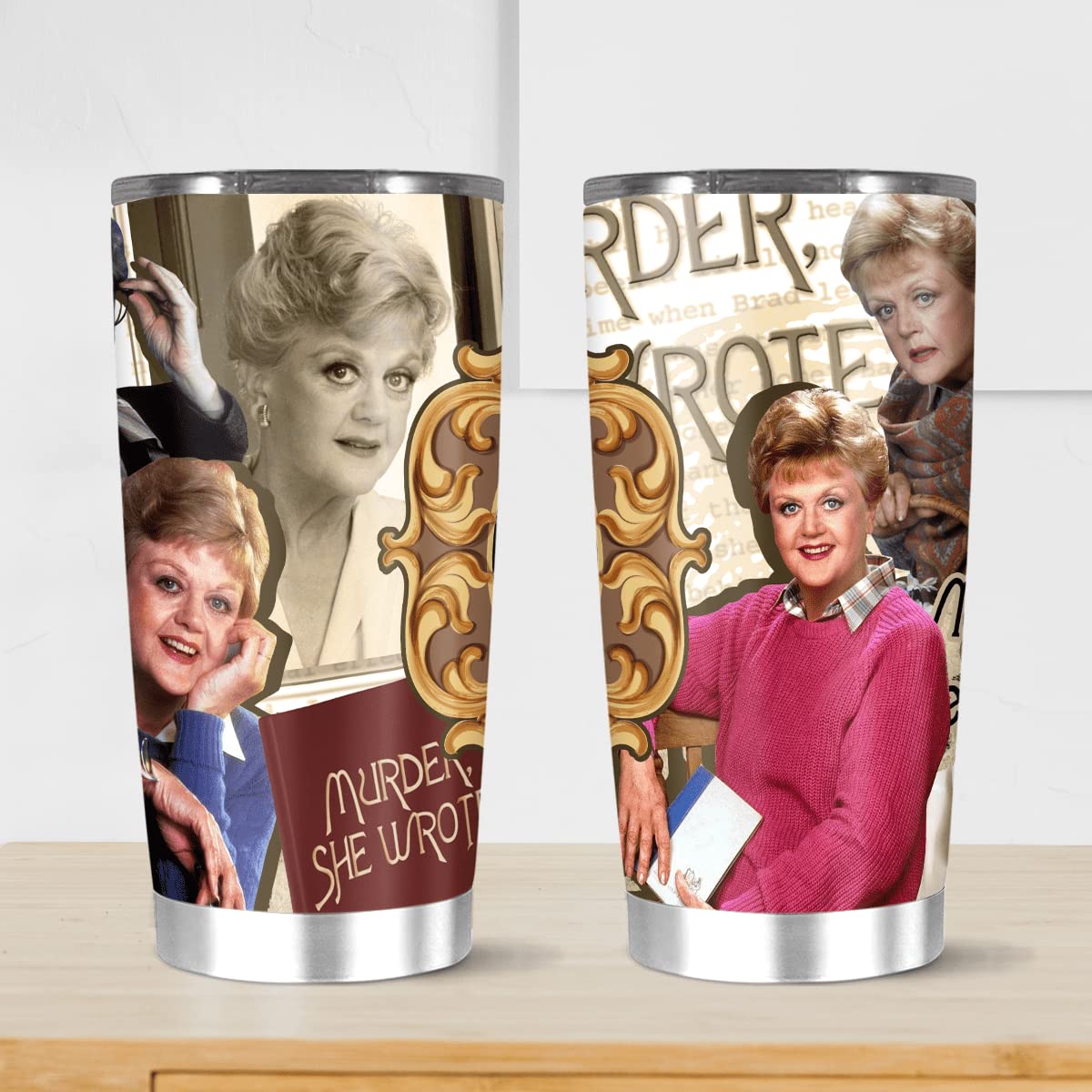 Stainless Steel Insulated Tumbler 20oz murder Coffee she Wine wrote Cold Tea Hot Iced Cup Mug Suit for Home Office Travel