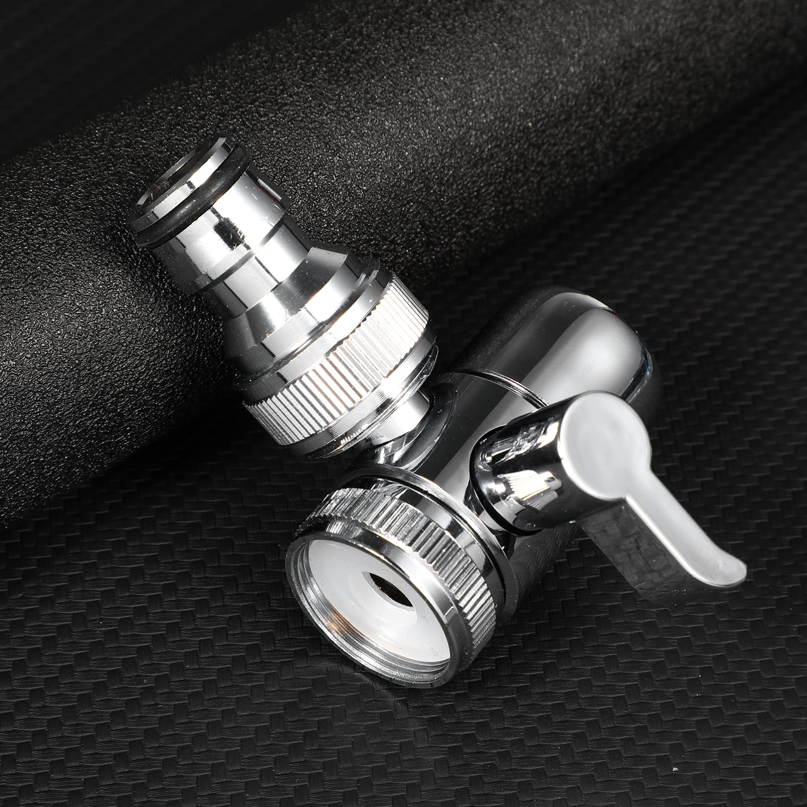 DOITOOL 2Pcs Sink Faucet Diverter Valve with Aerator and Male Threaded Adapter, Washing Machine Hose Adapter for Sink Faucet, Sink Faucet Connector for Water Diversion
