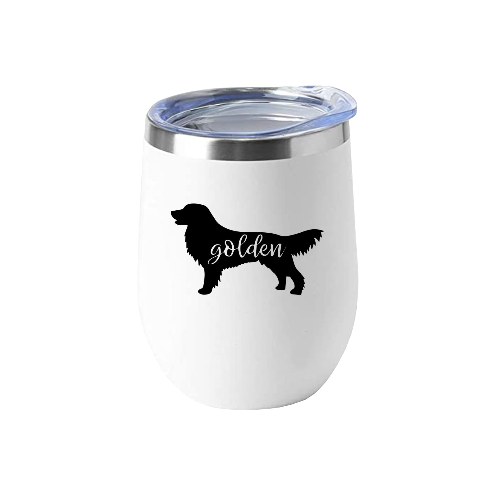 Yipaidel 12oz Golden Retriever Tribal Wine Tumbler - Vacuum Insulated Travel Mug for Coffee & Tea, Inspirational Gifts for Women, Mom, Sister, Best Friend (Christmas, Mother’s Day, Birthday)