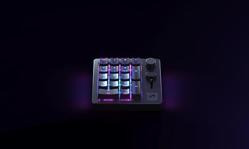 Glorious GMMK Macro Pad - Black Mechanical Numpad - 10 Key USB Keypad - Hotswap, Programmable Volume Knob, RGB Backlit, Wired & Wireless Bluetooth- Gaming Keyboard Number Pad
