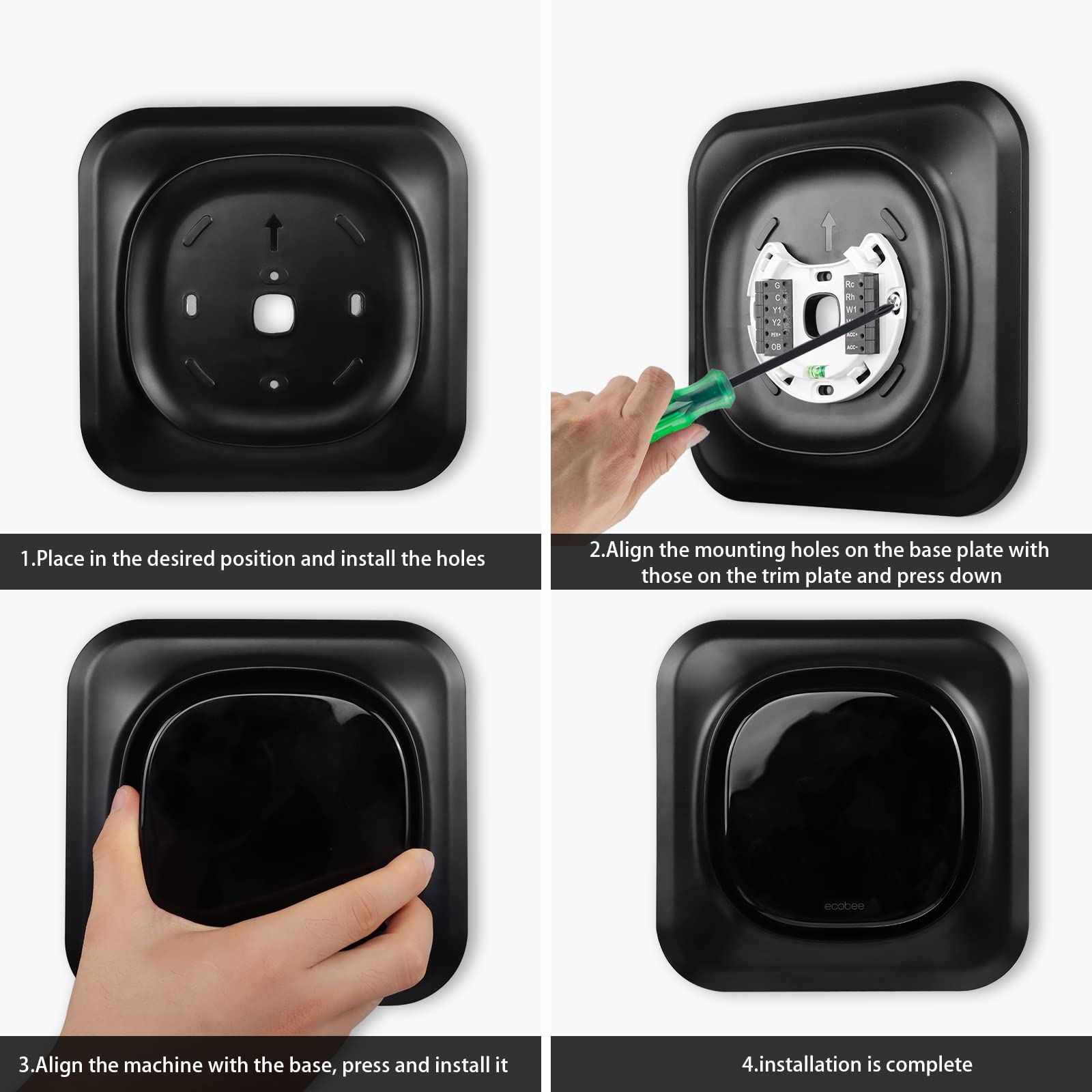 Wall Plate Bracket for New 2022! ecobee Smart Thermostat Premium New 2022! ecobee Smart Thermostat Enhanced