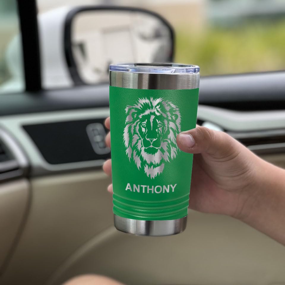 LaserGram 16oz Vacuum Insulated Pint Tumbler, CNA Certified Nurse Assistant, Personalized Engraving Included (Green)