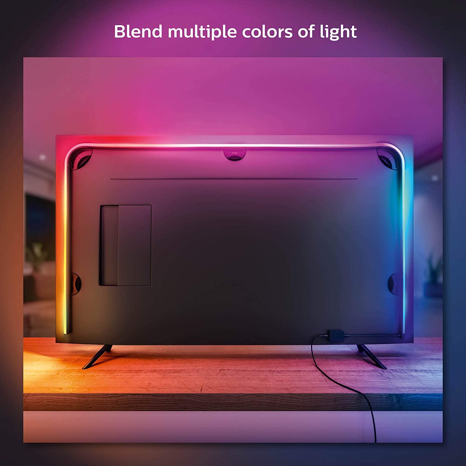 Philips Hue Gradient LightStrip 75" (Sync with TV, Music and Gaming), Hue Hub & Hue Sync Box Required (Renewed)