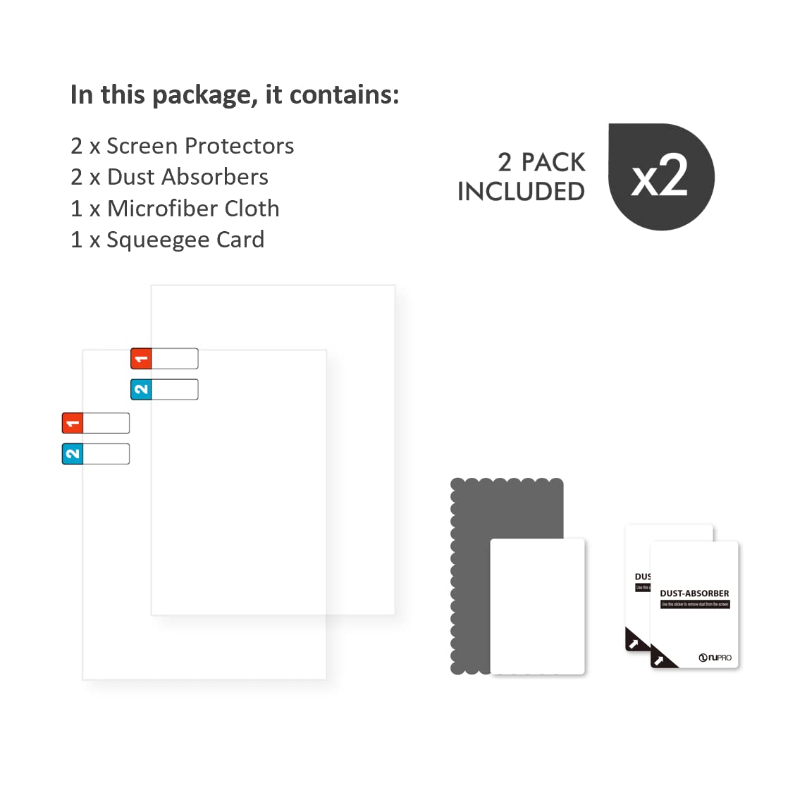 NuPro Anti-Glare Screen Protector (2 Pack), for Kindle (2022 Release)