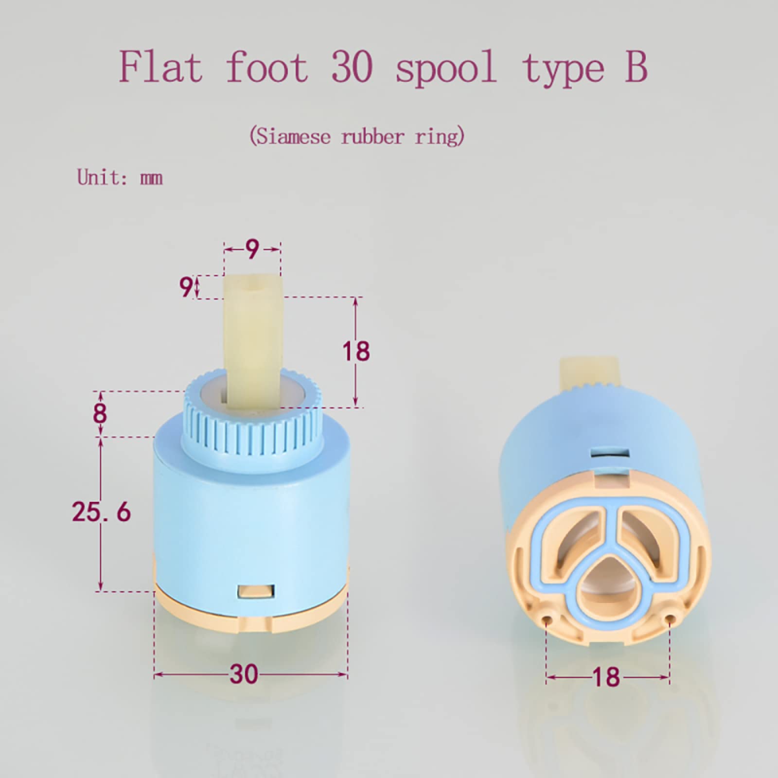 25/30/35/40MM Tap Cartridge Water Tap Cartridge Replacement Cartridge Ceramic Disc Cartridge Faucet Replace Part Ceramic Cartridges,F-30mm