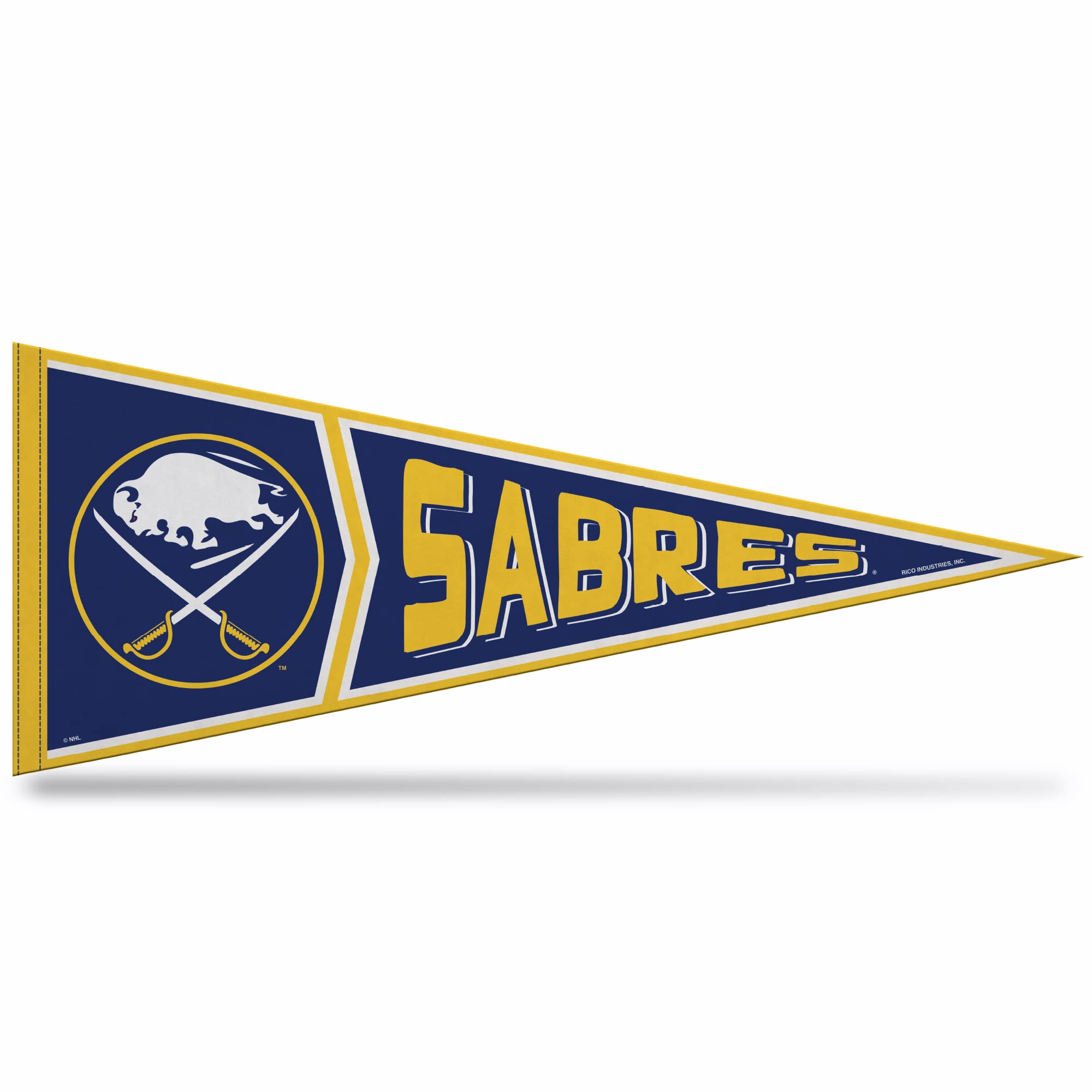Rico Industries NHL Hockey Buffalo Sabres Retro 12" x 30" Felt Wall Décor Pennant - Great for Home/Bed Room/Man Cave Décor