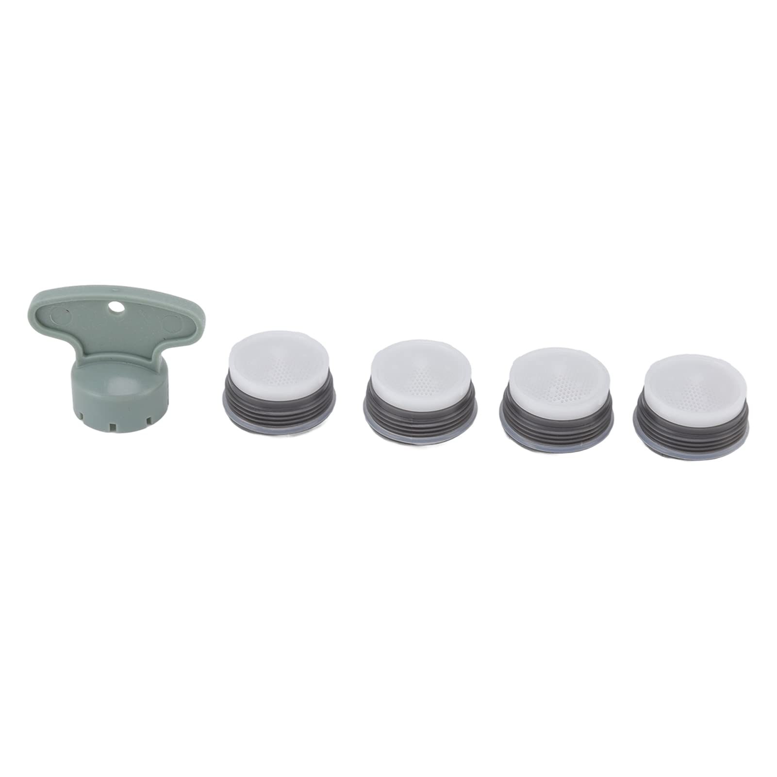 Garosa 5pcs M20 Faucet Cache Aerators with Spanner Kitchen Faucet Aerators Water Tap Aerators Water Saving Restrictor Set Replacement Part for Bathroom Kitchen Sink