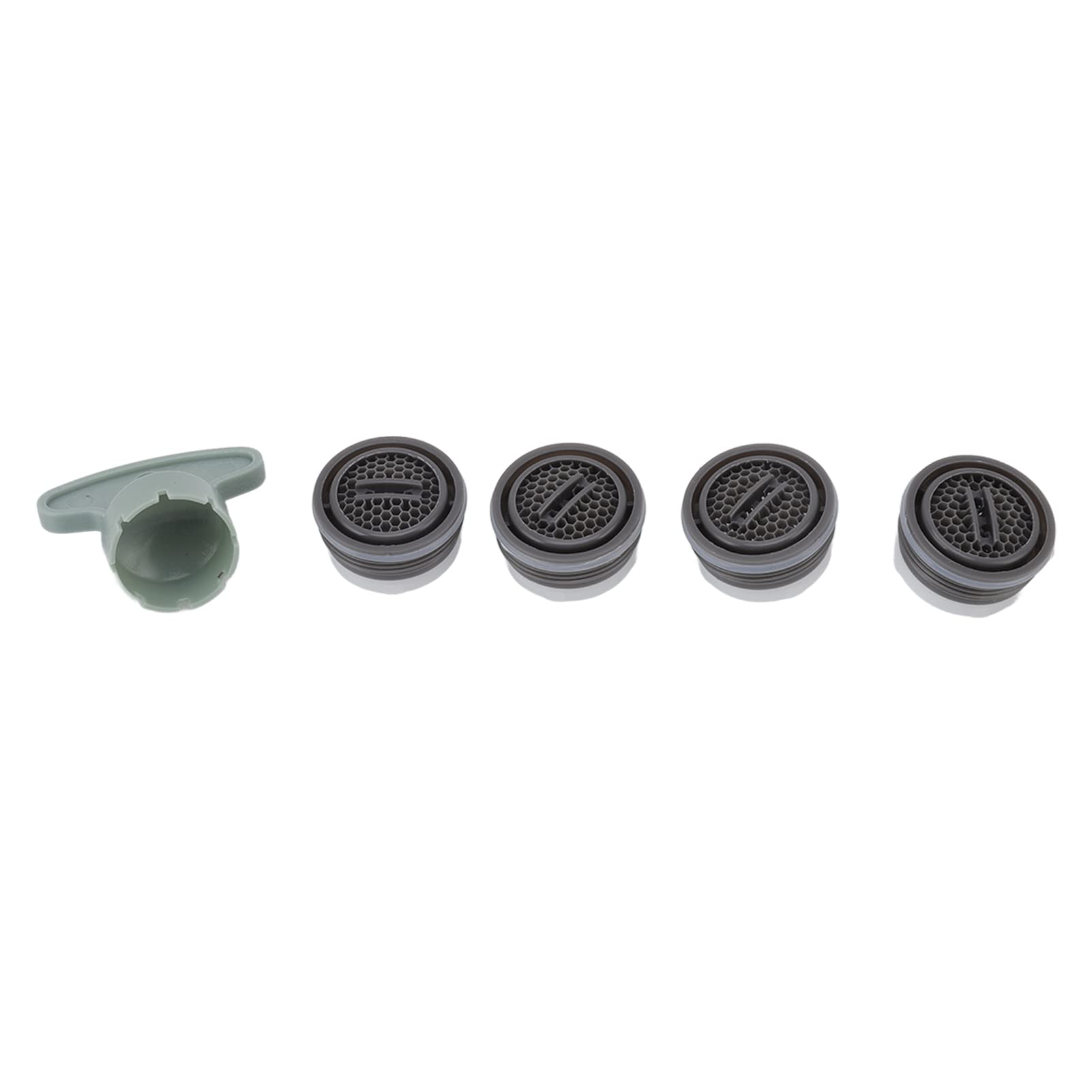 Garosa 5pcs M20 Faucet Cache Aerators with Spanner Kitchen Faucet Aerators Water Tap Aerators Water Saving Restrictor Set Replacement Part for Bathroom Kitchen Sink