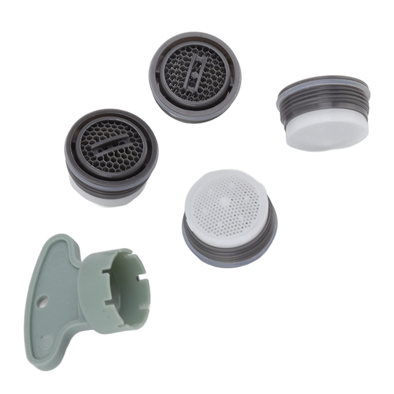 Garosa 5pcs M20 Faucet Cache Aerators with Spanner Kitchen Faucet Aerators Water Tap Aerators Water Saving Restrictor Set Replacement Part for Bathroom Kitchen Sink