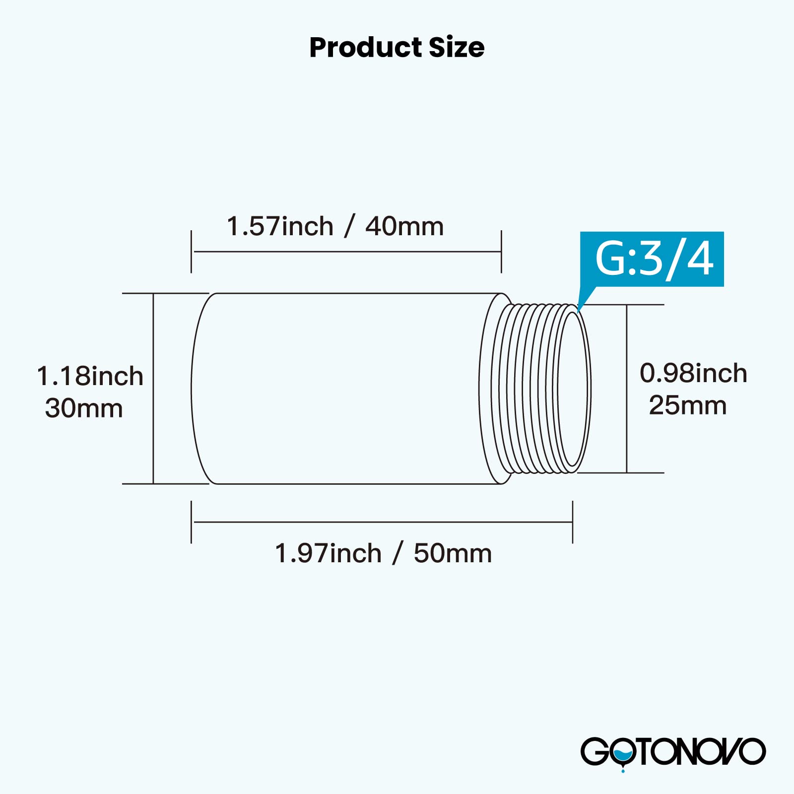 gotonovo 2 Inch Wall Mount Extension Tube for Shower Fixture Spout Tub Spout Extender One Pair Brushed Nickel