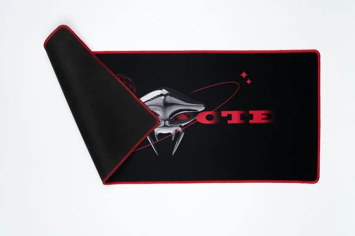Havit MP848 PC Series Mousepad, 25 cm x 25 cm Size, Black/Red