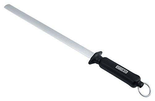 ZWILLING Accessories Diamond Sharpening Steel, 12-inch, Black/Stainless Steel