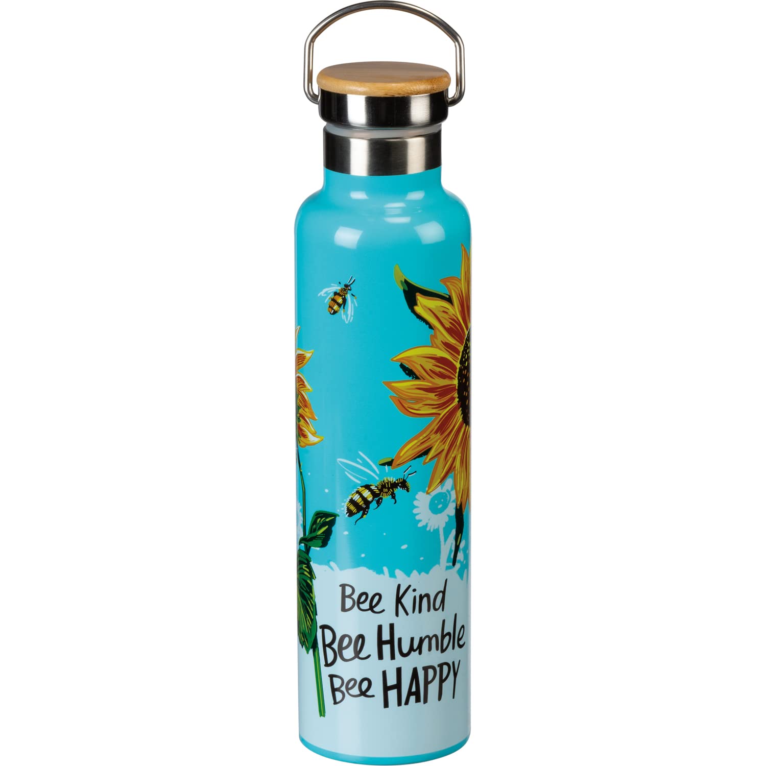 Primitives by Kathy Bee & Sunflower Design Bee Humble Insulated Double Walled Stainless Steel Travel Tumbler Thermos