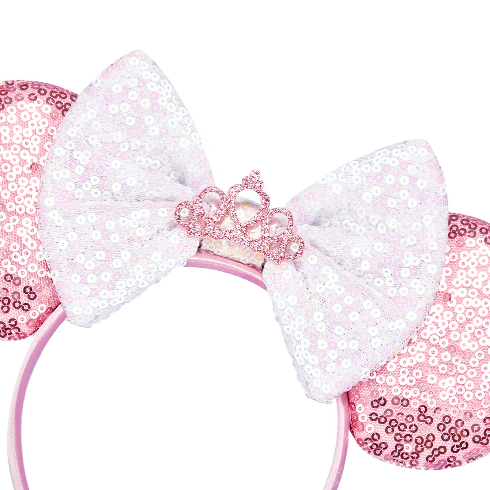 FANYITY Mouse Costume Ears,1 Pcs Mouse Ears Headbands for Girls & Women Party,Size Free