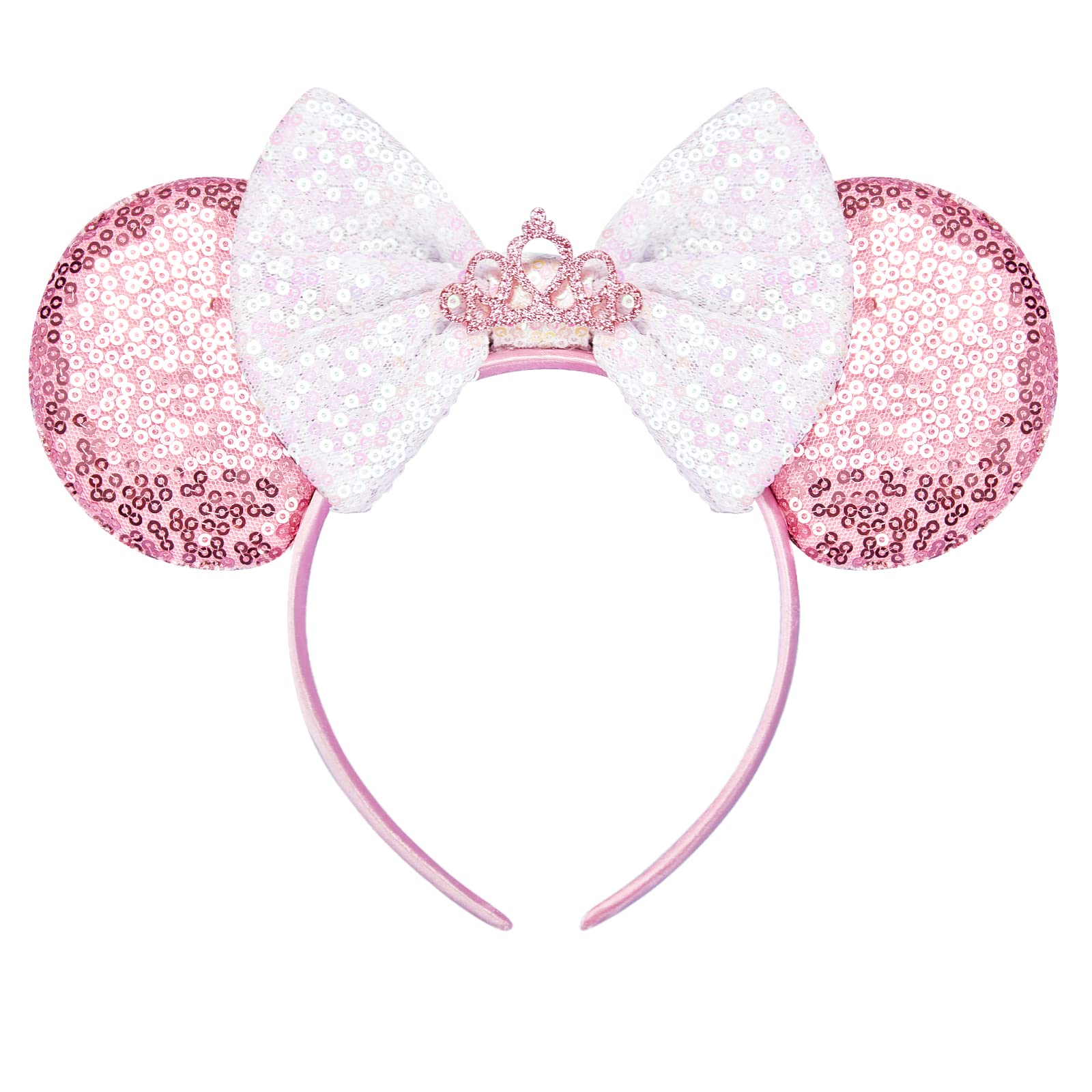 FANYITY Mouse Costume Ears,1 Pcs Mouse Ears Headbands for Girls & Women Party,Size Free